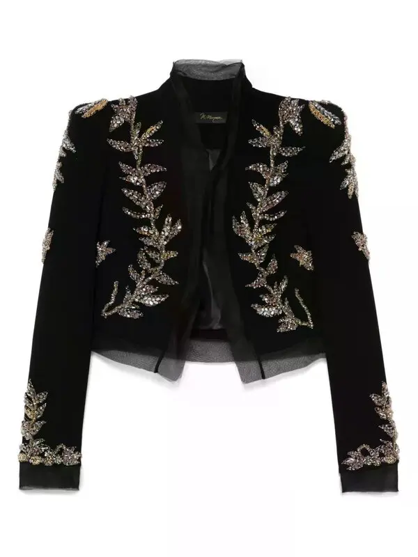 M.MARQUISE Karin Embellished Blazer - Black