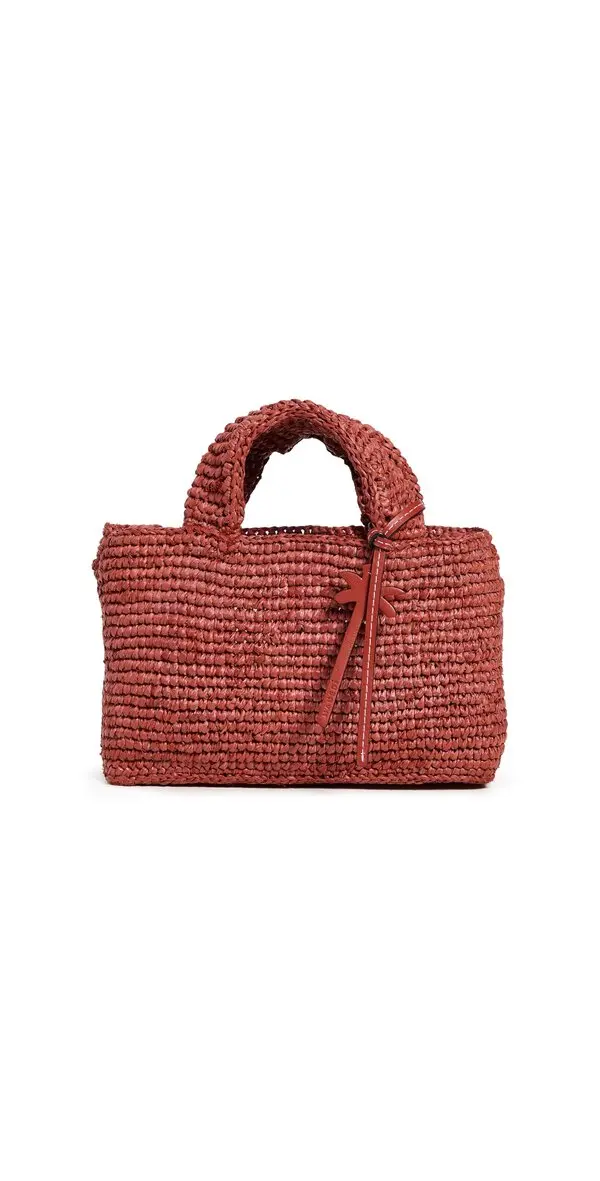 Manebí Micro Raffia Bag - Rust