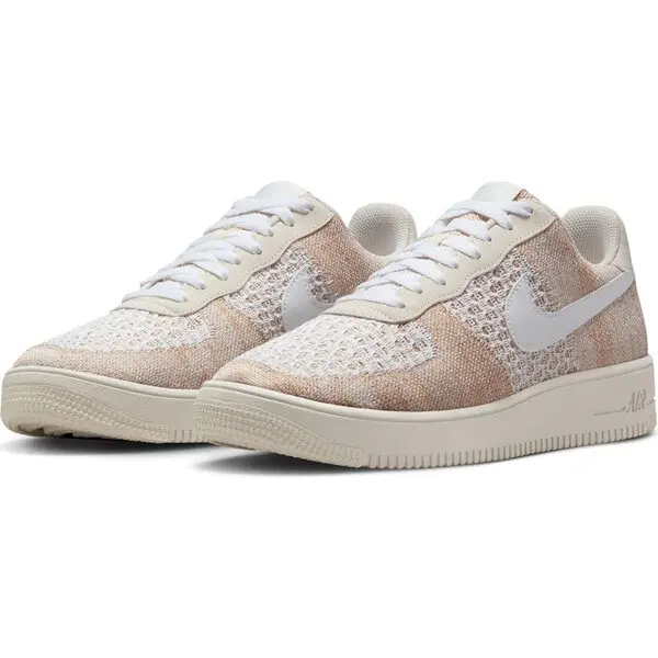 Nike Air Force 1 Flyknit 2.0 Sneaker - Light Bone/ Desert Khaki