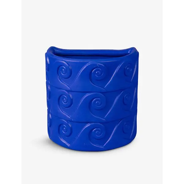 SELETTI Magna Graecia Onde Terracotta Wall Vase 25cm - One-color
