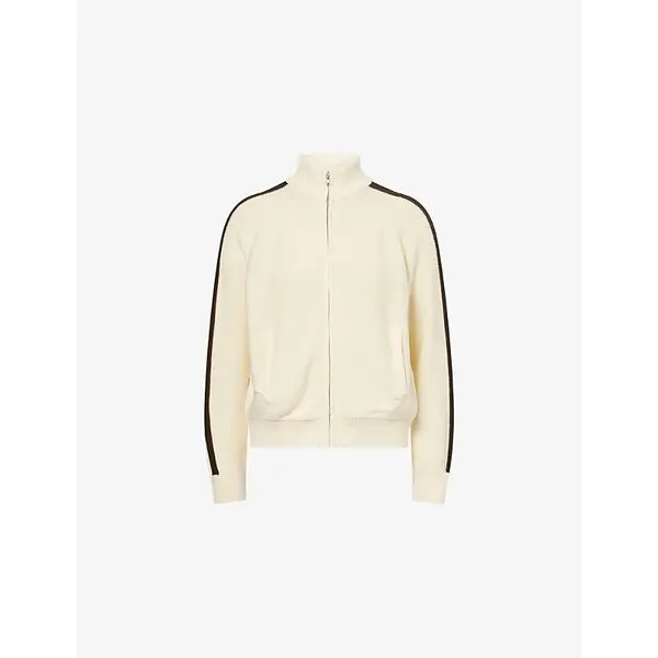 Obey Frankie Track Zip-up Knitted Sweatshirt