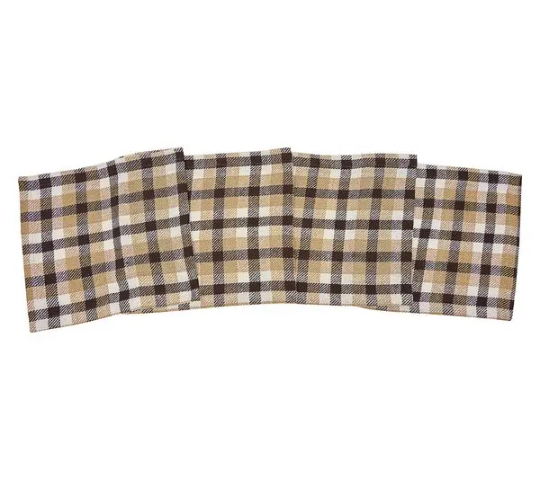 VALERIE PARR HILL Dunmore Plaid Cocoa Table Thanksgiving Table Ru Nner Valerie