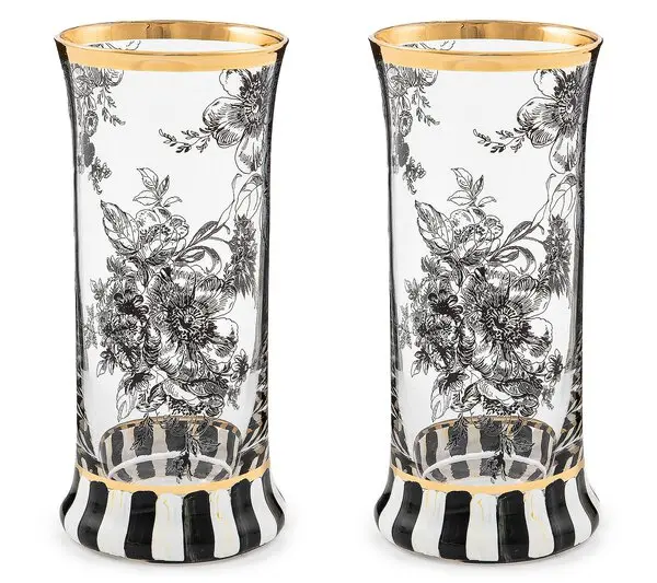 MACKENZIE-CHILDS Set Of 2 Highball Glasses