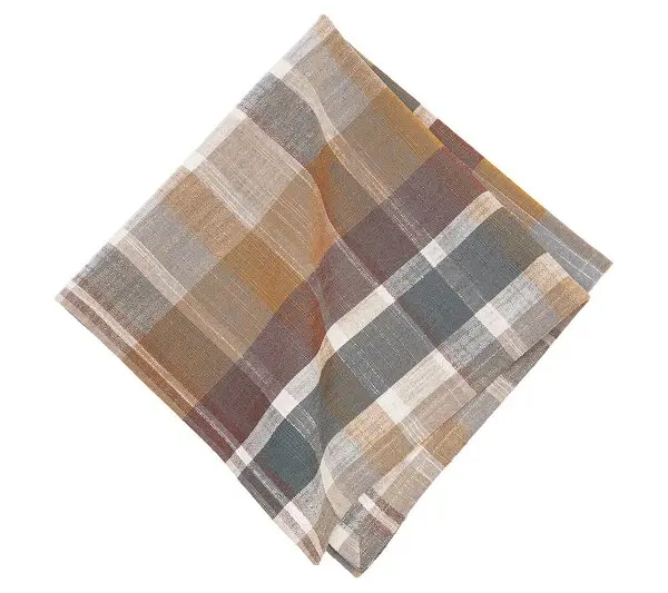 VALERIE PARR HILL Aspen Plaid Napkin Set Of 6 Valerie