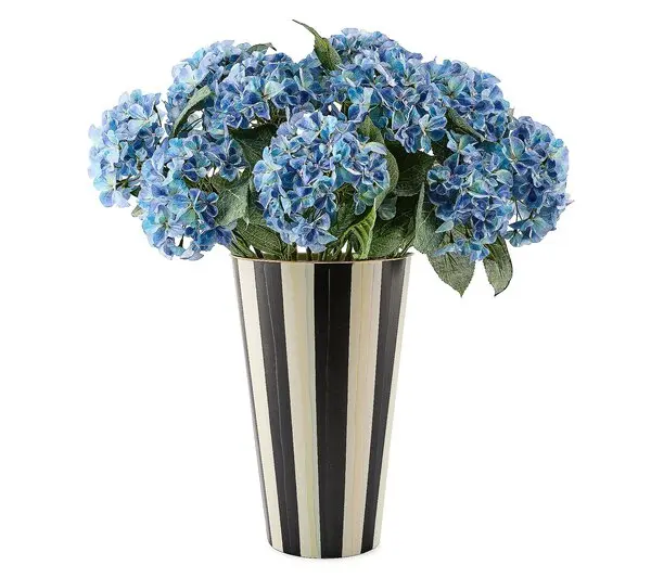MACKENZIE-CHILDS Hanging Basket With Floral Ins Ert