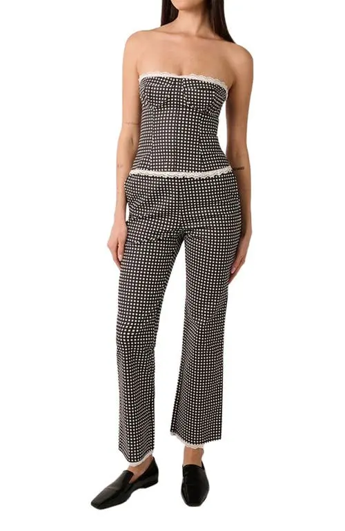 WeWoreWhat Gingham Corset