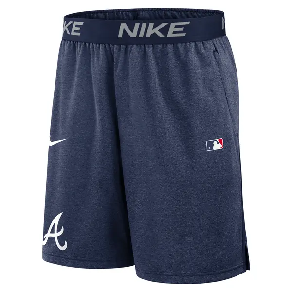 Nike Atlanta Braves Authentic Collection Dri-fit Mlb Shorts - Blue