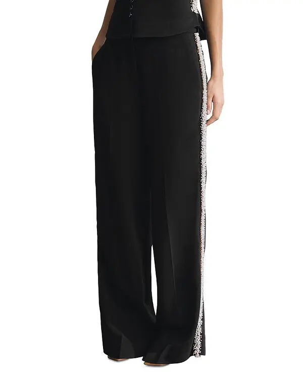 REISS Atelier Marcella Embellished Track Pants