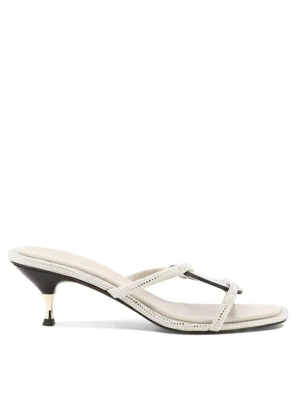 Tory Burch Embellished Leather Sabot