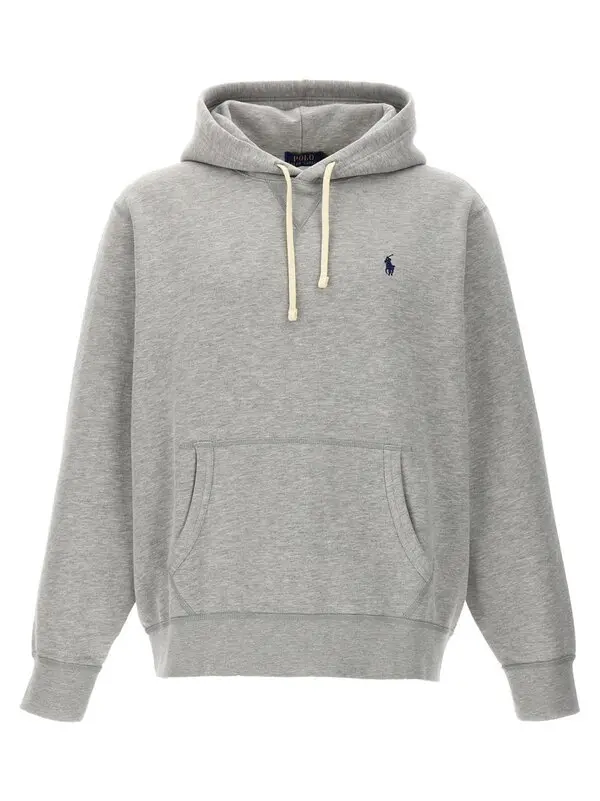 Ralph Lauren Logo Hoodie - Gray