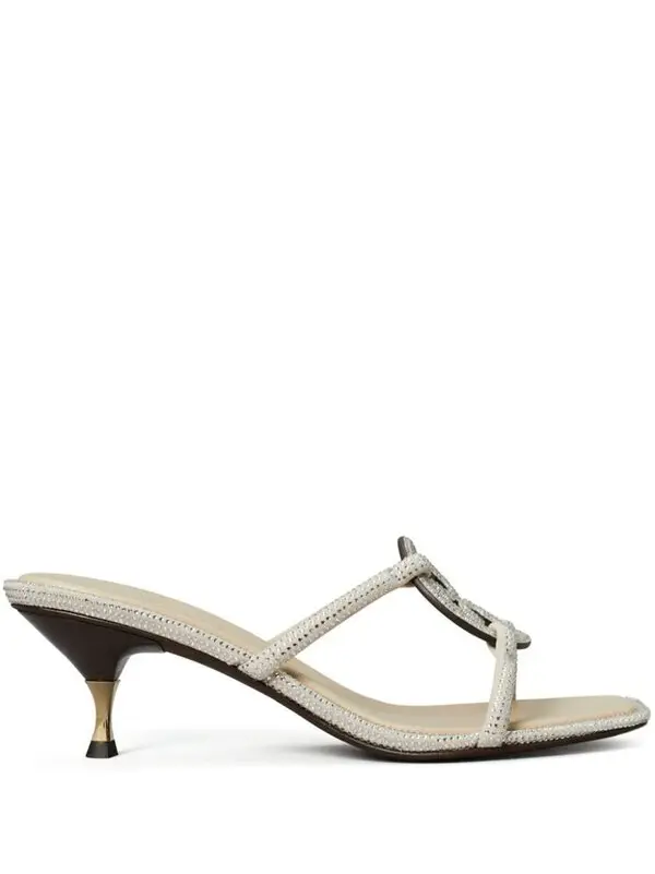 Tory Burch Pave Geo Bombe Miller Low Heel Sandal