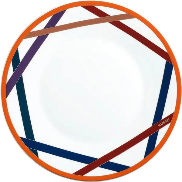 MISSONI HOME TABLEWARE Dinner Plates Nastri Set Of 2 Diam. 10.75"