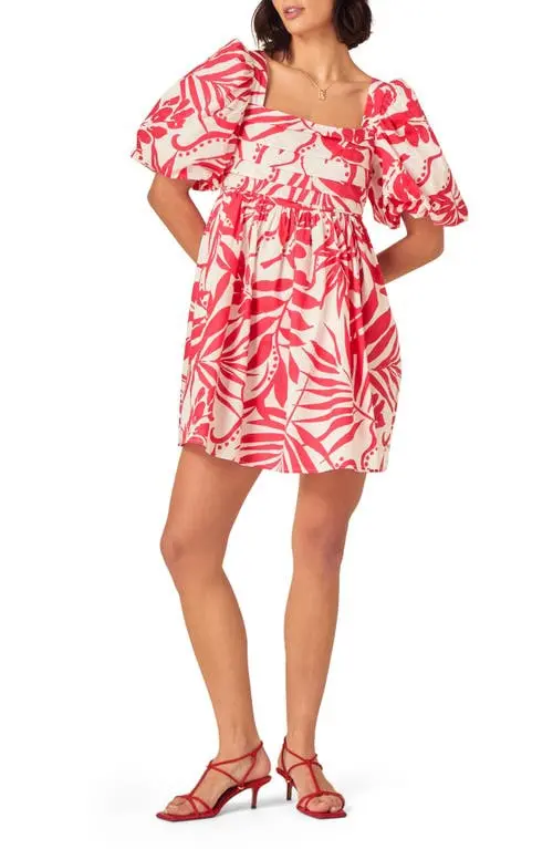 NOBODY'S CHILD Nova Print Organic Cotton Mini Dress