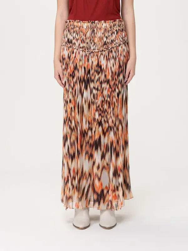Isabel Marant Printed Maxi Skirt - Orange