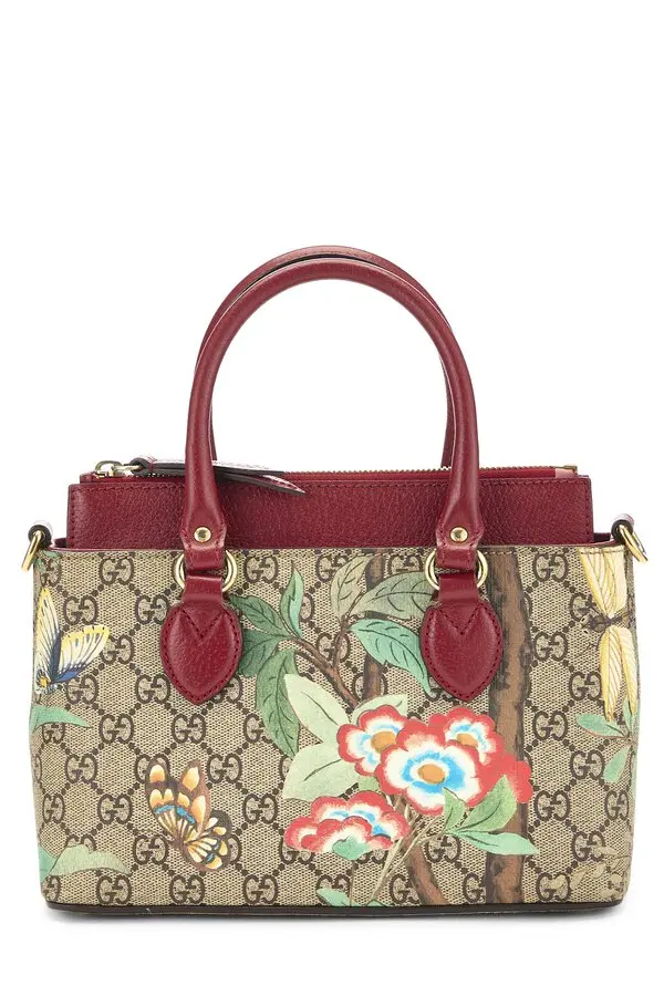 Gucci Original Gg Supreme Canvas Tian Mini Tote