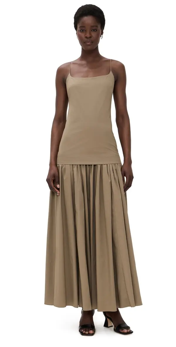 Staud Ari Sleeveless Dress - Taupe