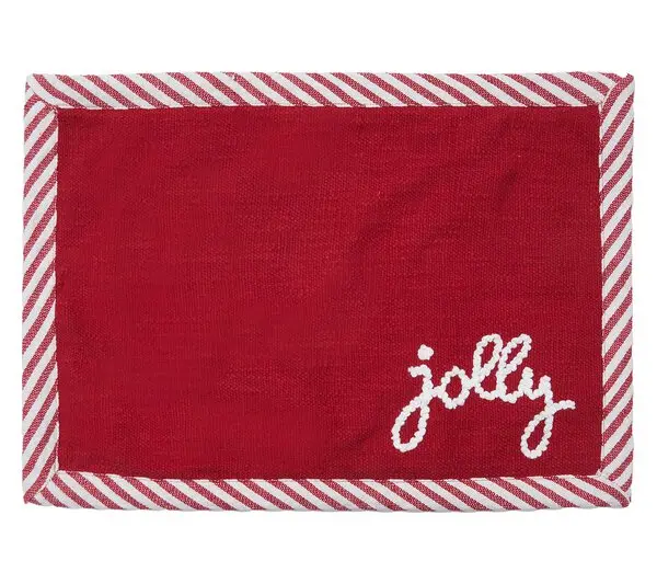 VALERIE PARR HILL Jolly Tufted Placemat Set Of 6 Valerie