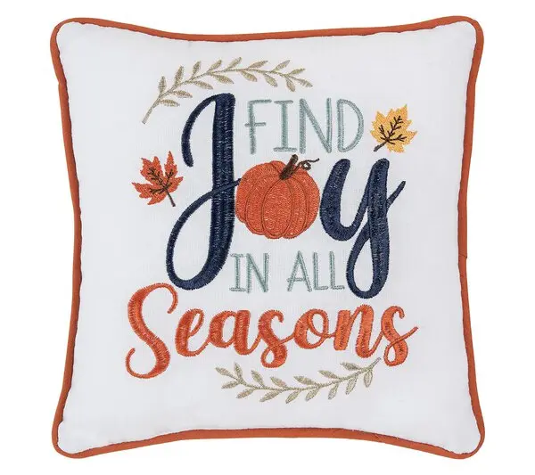 VALERIE PARR HILL Find Joy In All Seasons Pillow Valerie