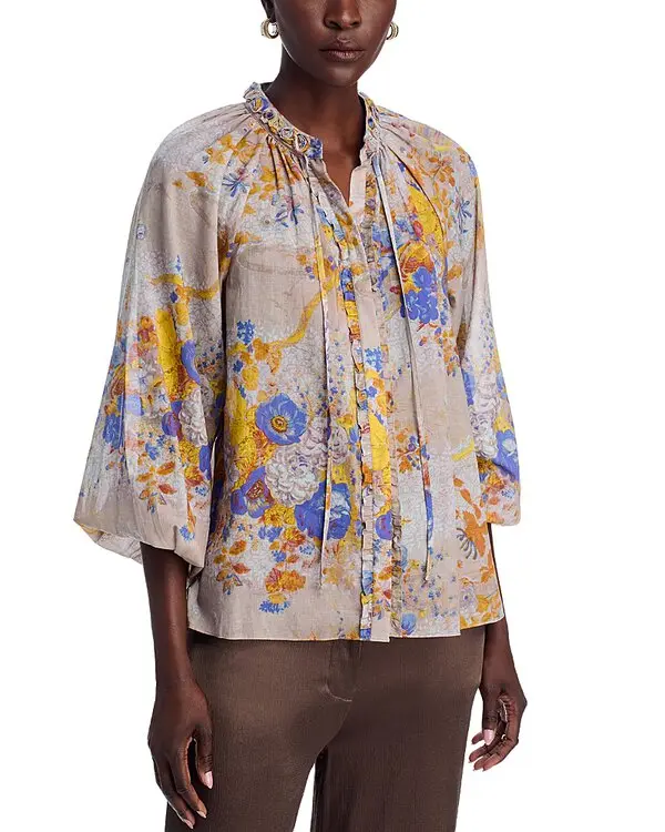 Kobi Halperin Janice Floral Print Blouse