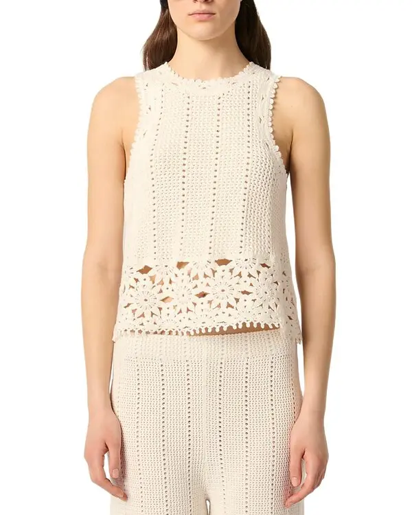 Maje Crochet Vest Top