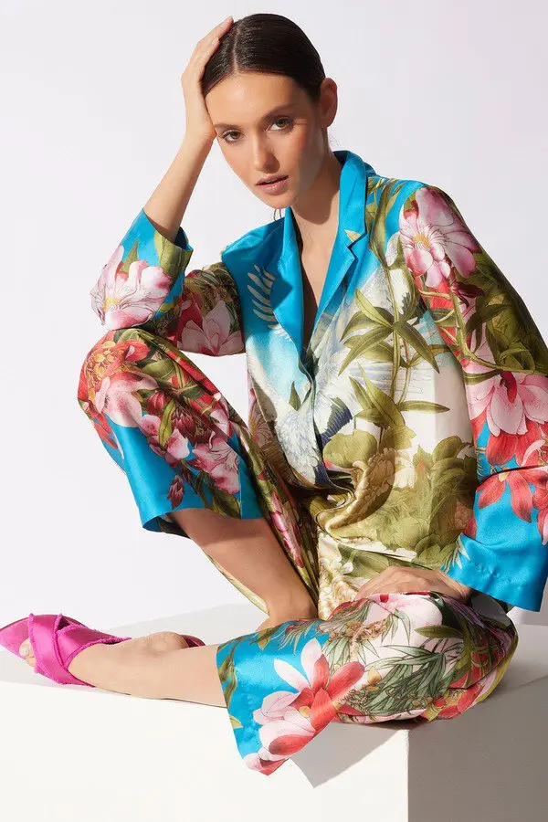 Natori Crane Notch Pajama Set