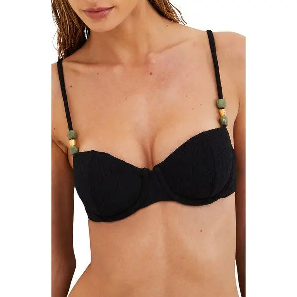 VIX PAULA HERMANNY Firenze Kiana Mel Beaded Bikini Top
