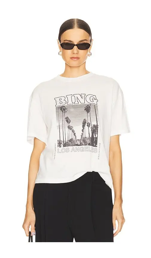 ANINE BING Louis Bing Tour Tee - Ivory
