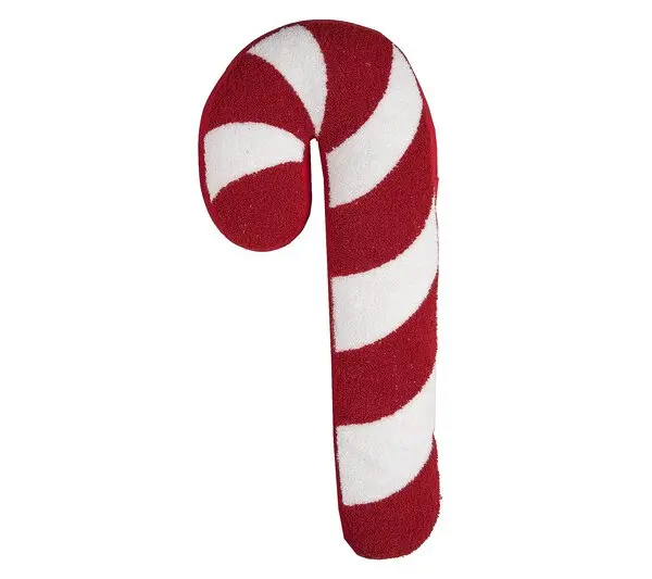 VALERIE PARR HILL Candy Cane Shaped Pillow Valerie