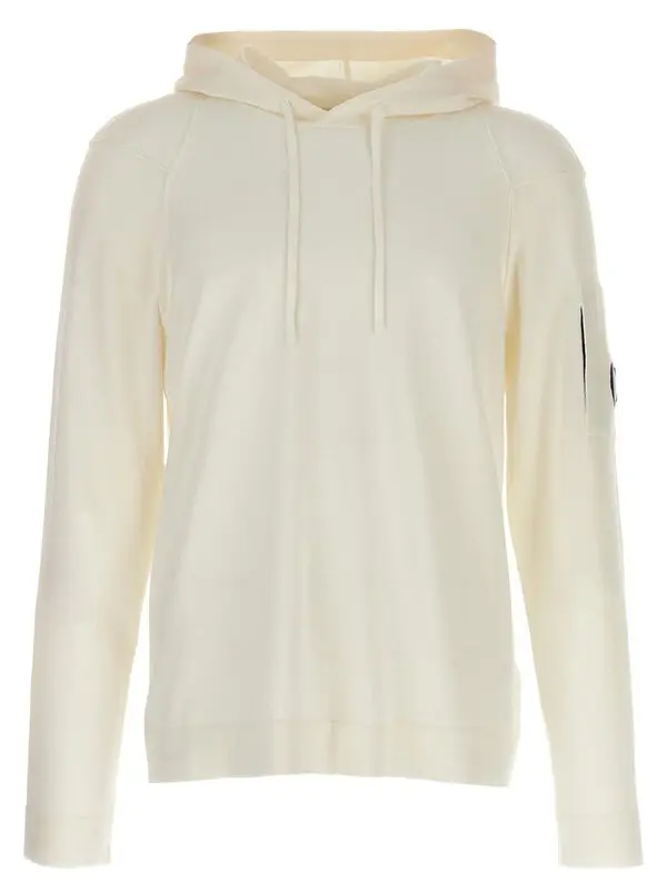 C.P. COMPANY Sea Island Hoodie - White