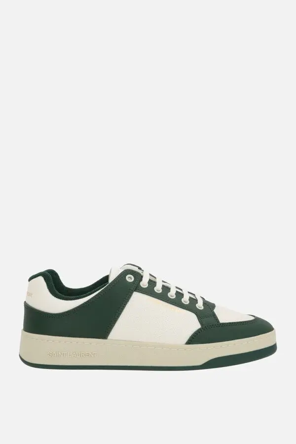 Saint Laurent Low-top Sneakers - Coffe White+dark Basil