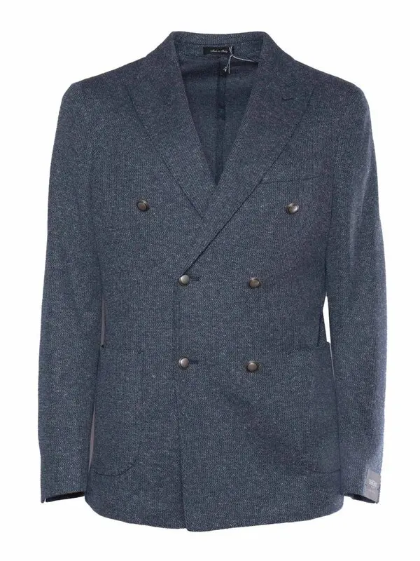 BRERAS MILANO Single-breasted Jacket - Blue