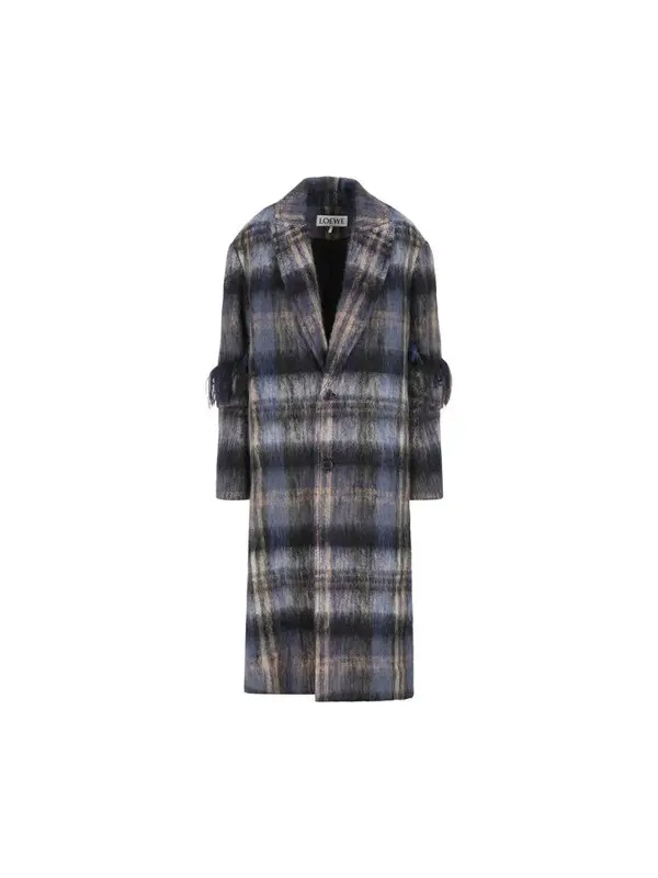 Loewe Mohair And Wool-blend Coat - Multicolour