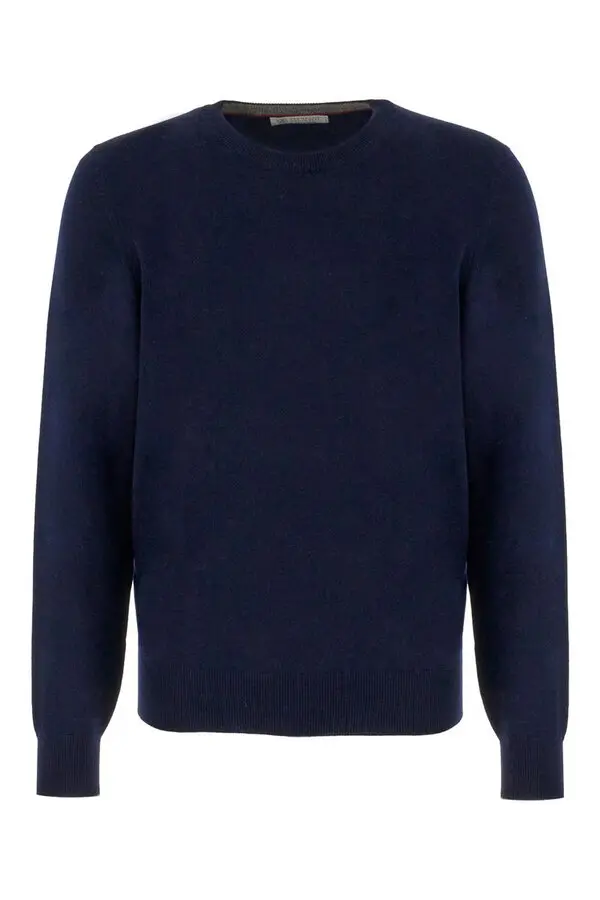Brunello Cucinelli Long-sleeved Cashmere Sweater - Blue