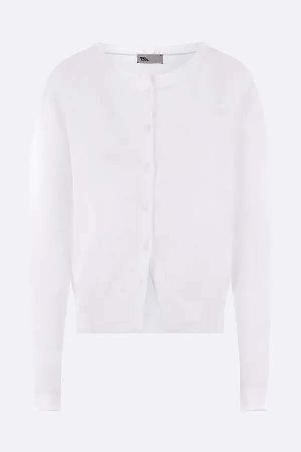 Sibel Saral Cotton Knit Cardigan - Pure White