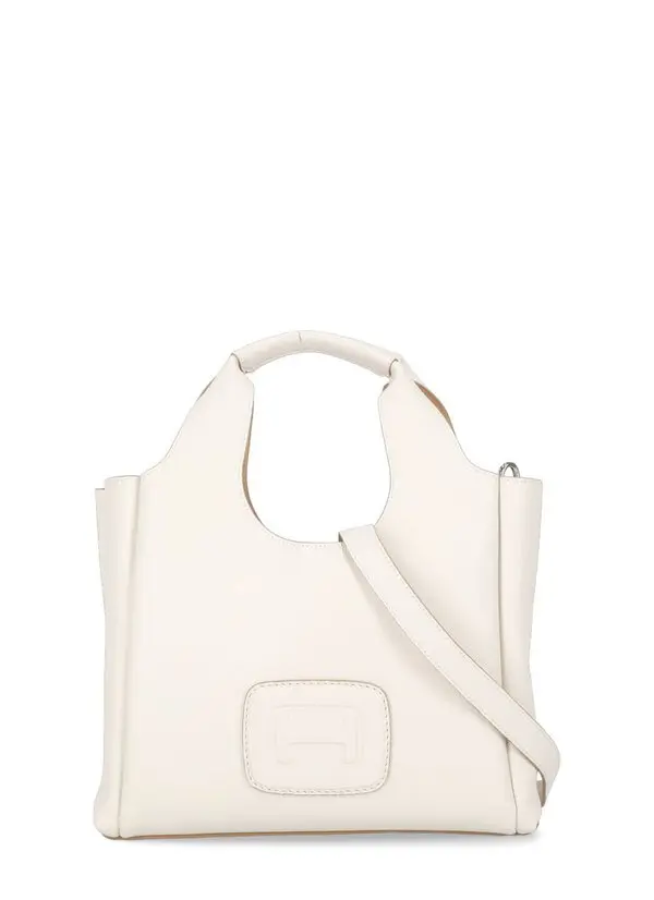 Hogan Grained Leather Shopping Bag