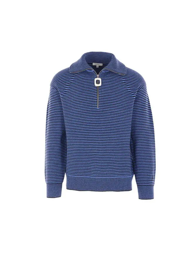 JW Anderson Striped Knit Sweater - Blue+black