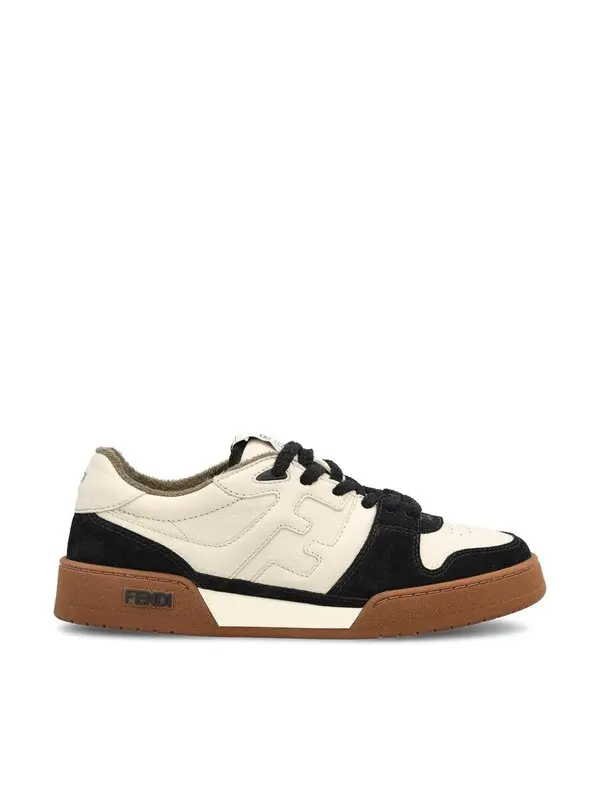 Fendi Match Low-top Sneakers - Black+milk+black