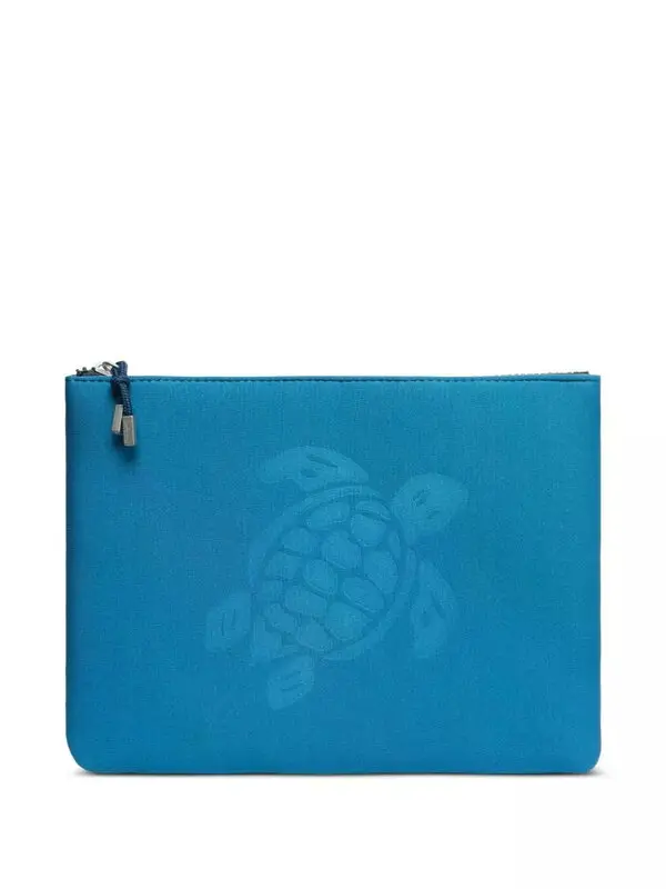 Vilebrequin Turtle-jacquard Clutch - Blue