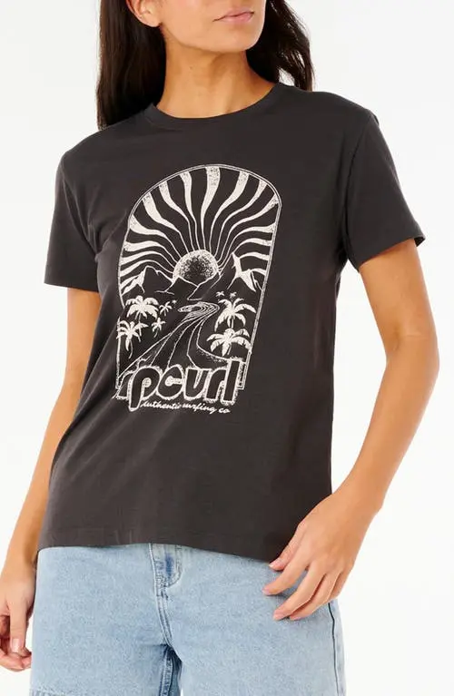 Rip Curl Radiant Graphic T-shirt - Washed Black