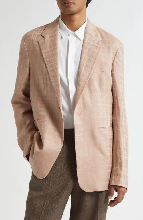 Our Legacy Unconstructed Shinjuku Linen Blazer - Hammock Check Crumpled Linen