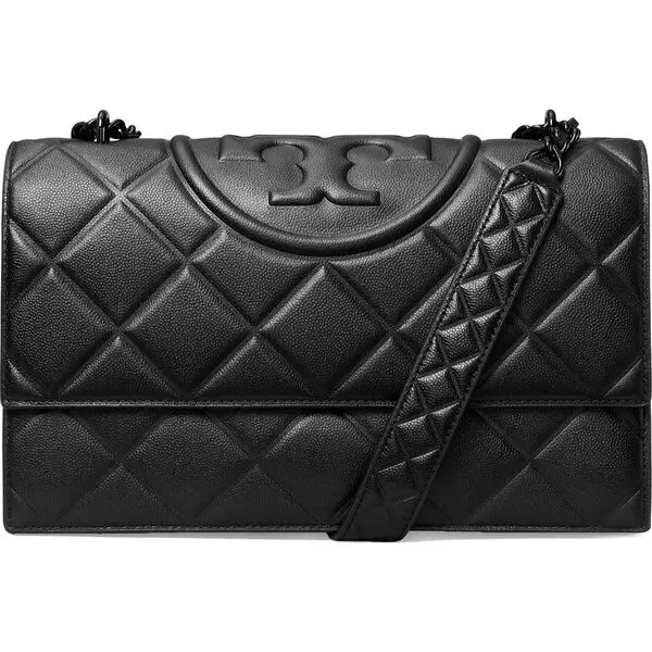 Tory Burch Fleming Small Leather Convertible Shoulder Bag