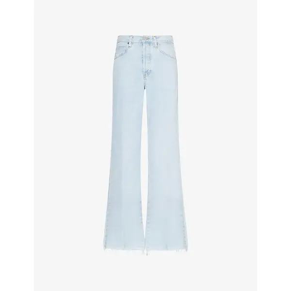 FRAME Lax Flared-leg Mid-rise Jeans