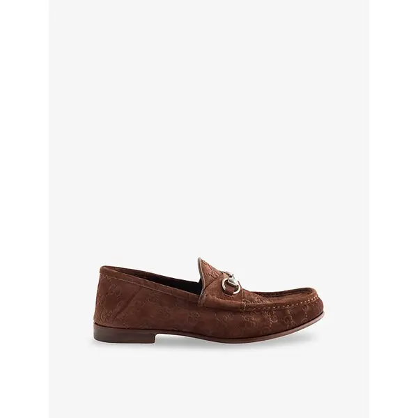 Gucci Horsebit 1953 Suede Loafers