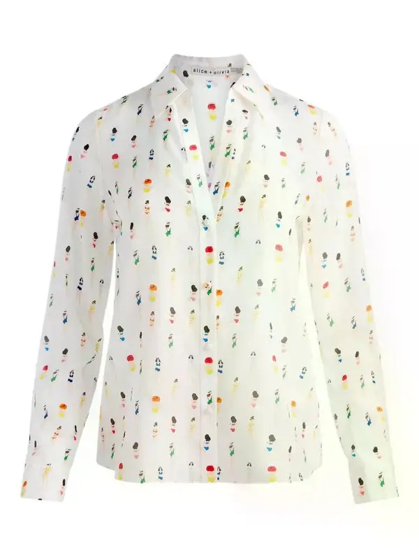 Alice + Olivia Eloise Printed Shirt