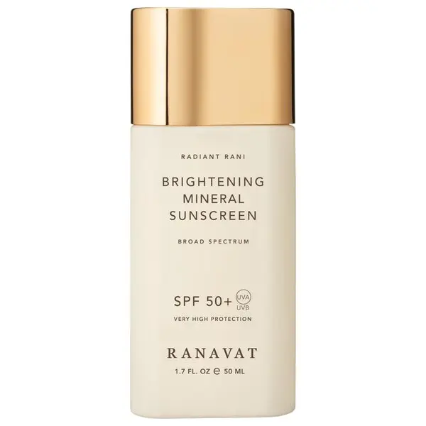 RANAVAT Daily Brightening Mineral Face Sunscreen, Spf 50+ With Saffron And Turmeric For Dark Spots
