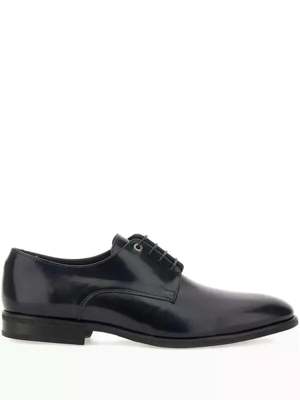 CARLO PIGNATELLI Leather Derby Shoes - Blue