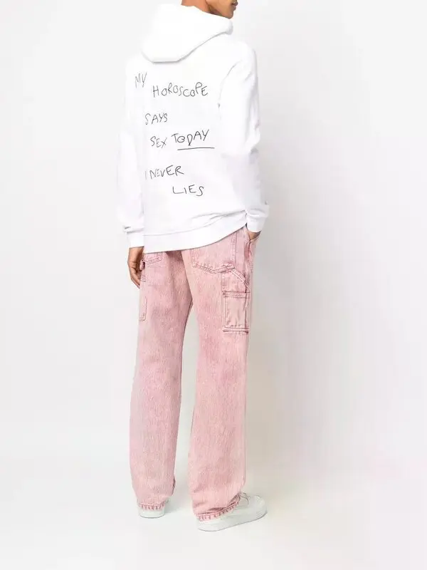 ENCRÈ. Embroidered Slogan Hoodie