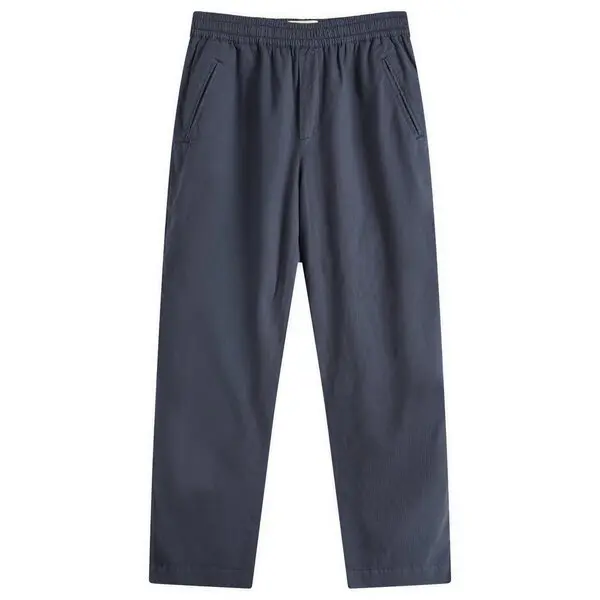 Folk Drawcord Assembly Trousers - Navy Mini Stripe