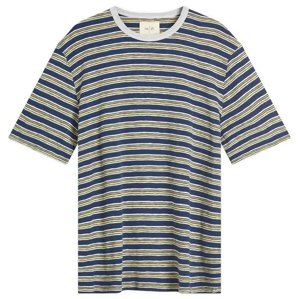 Folk Multistripe T-shirt - Deep Blue Mix