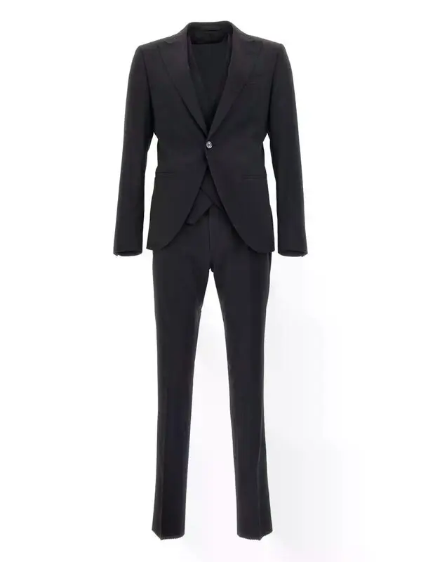 Corneliani Single-breasted Suit - Black